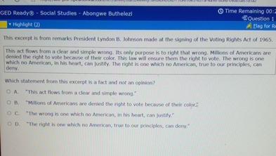 Solved GED Readre - ﻿Social Studies - ﻿Abonowe | Chegg.com