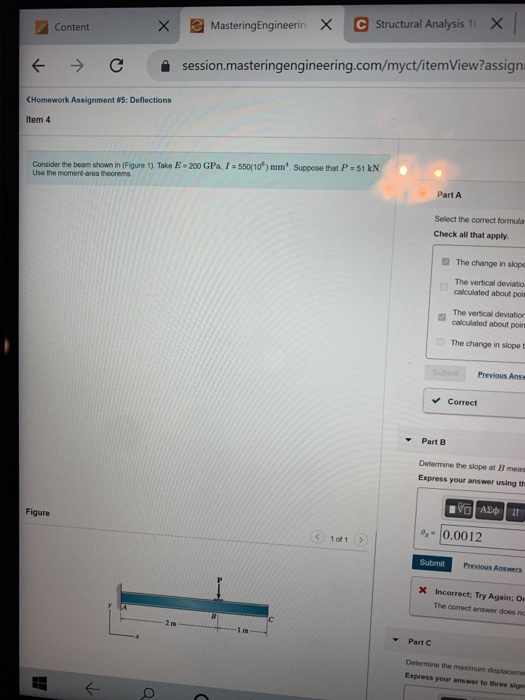 Solved Content х Mastering Engineerin X Structural Analysis | Chegg.com