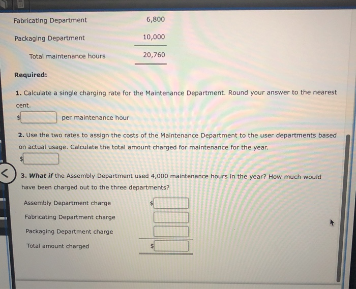 Solved Calculating and using a Single Charging Rate The | Chegg.com