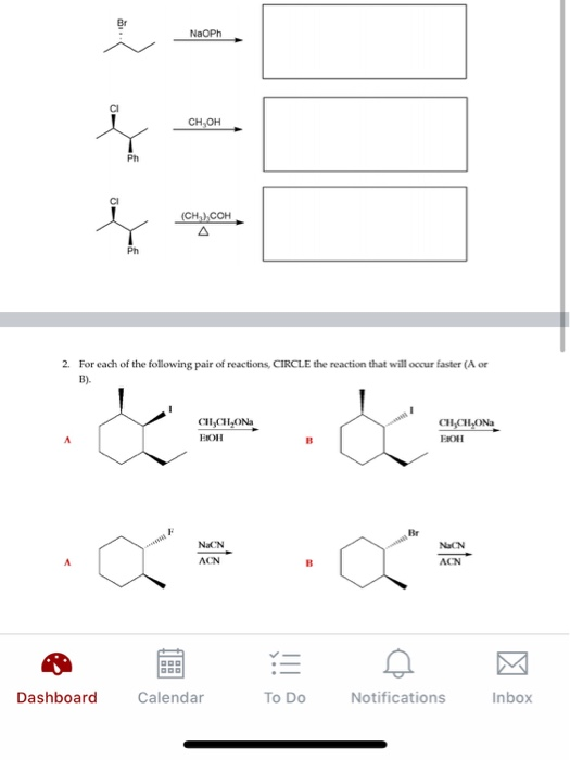Solved 2. For each of the following pair of reactions, | Chegg.com