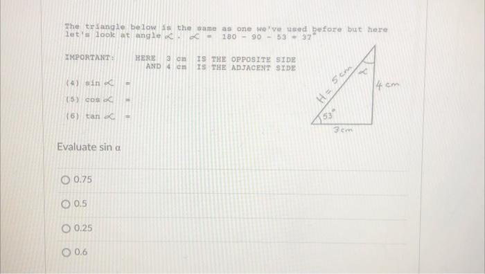 Solved The truangle below is the same as one we've used | Chegg.com