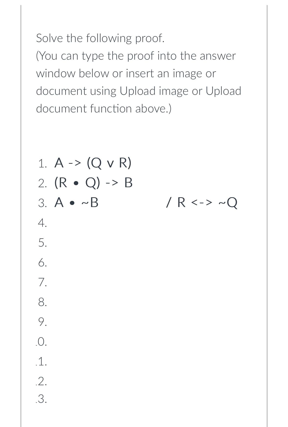 Solved Solve the following proof.(You can type the proof | Chegg.com