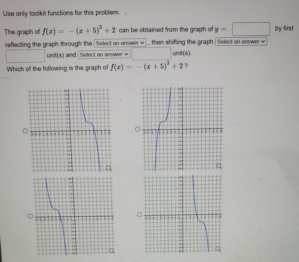 Solved (a) The graph of f(x) = (x + 20){ can be obtained | Chegg.com