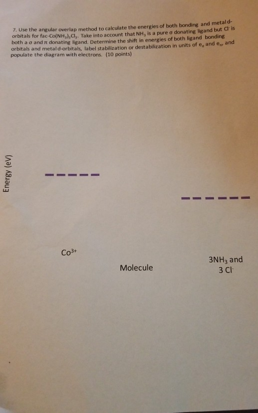 7. Use the angular overlap method to calculate the | Chegg.com
