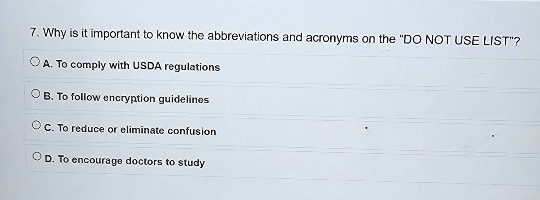 Solved Why is it important to know the abbreviations and | Chegg.com