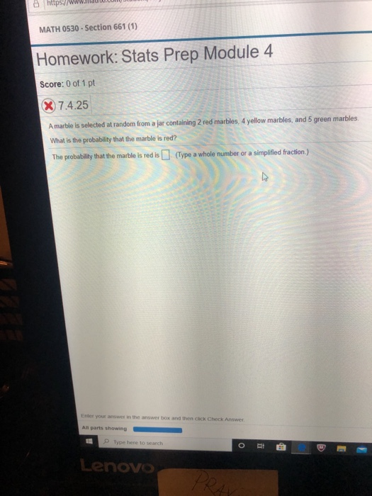 Solved MATH 0530 - Section 661 (1) Homework: Stats Prep | Chegg.com