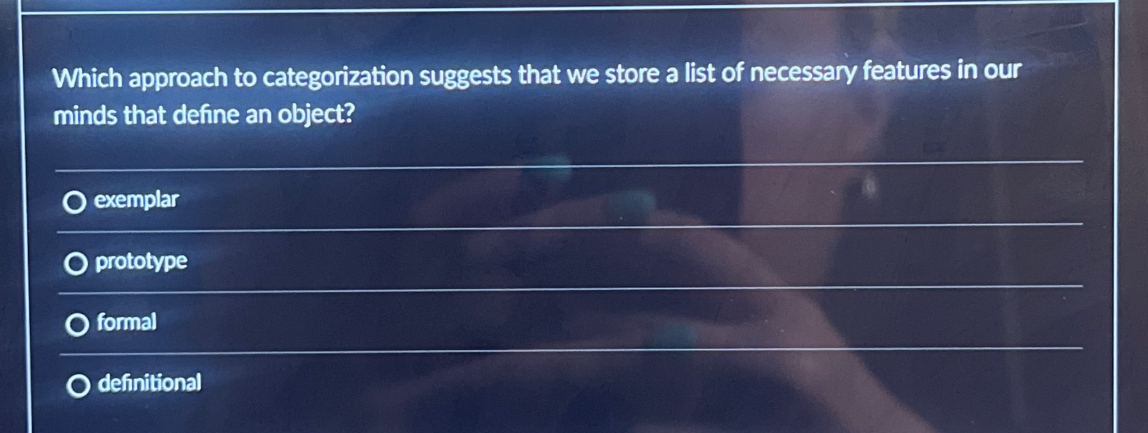 Solved Which approach to categorization suggests that we | Chegg.com