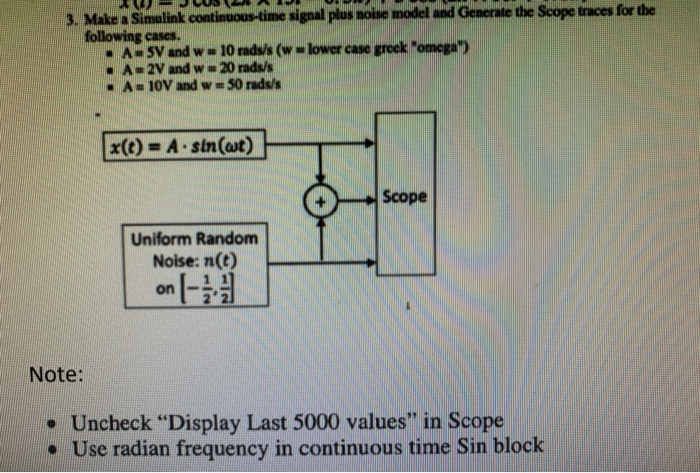 Solved 3. Make a Simulink continuous-time signal plus noise | Chegg.com