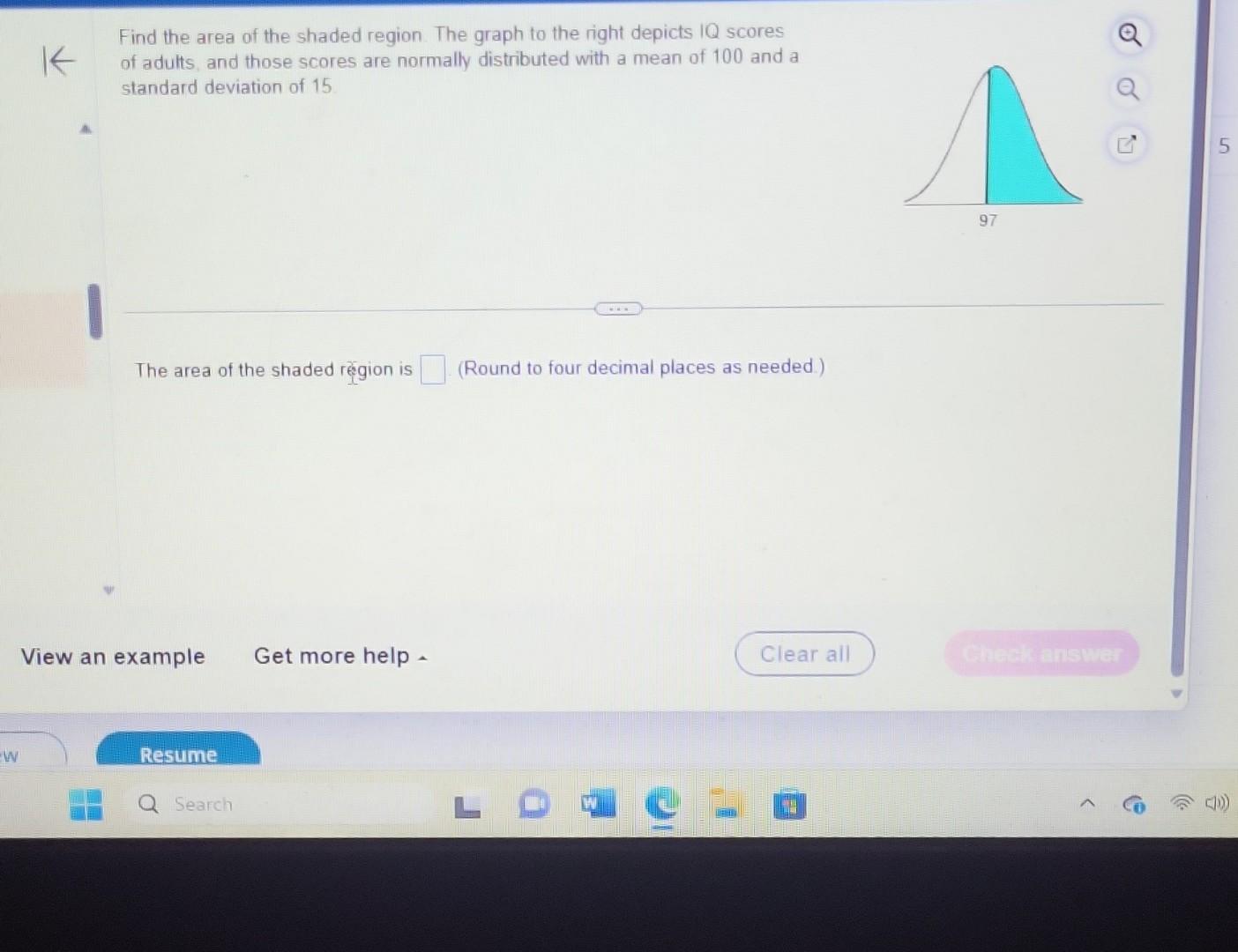 Solved Find the area of the shaded region. The graph to the | Chegg.com