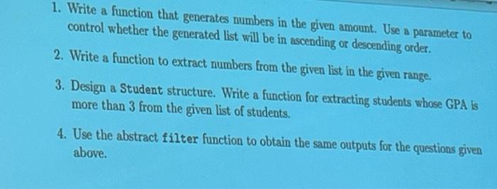 Solved 1 Write A Function That Generates Numbers In The 1804