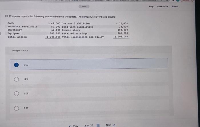 Solved Eli Company reports the following year-end balance | Chegg.com