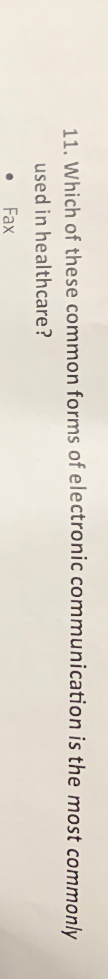 Solved Which of these common forms of electronic | Chegg.com