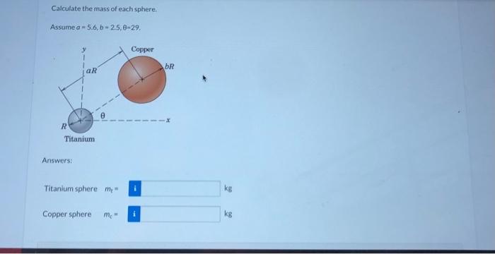 Solved Two uniform spheres are positioned as shown. | Chegg.com