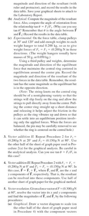 Solved 2. Vector addition I. Given two vectors with | Chegg.com