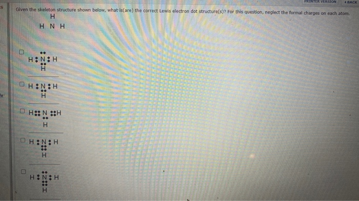 Solved Given the skeleton structure shown below, what | Chegg.com