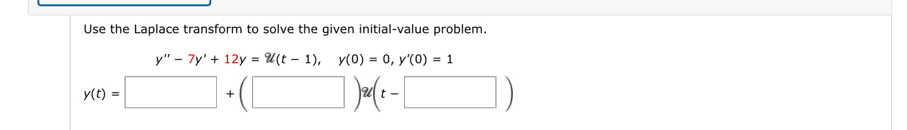Solved Use the Laplace transform to solve the given | Chegg.com Solved Use the Laplace transform to solve the given | Chegg.com