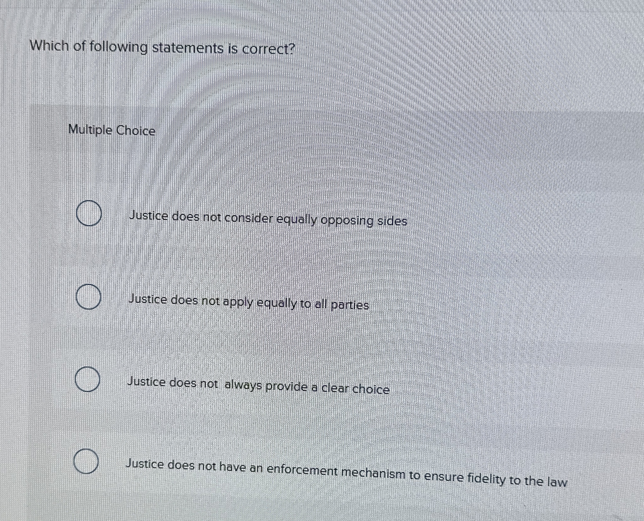 Solved Which of following statements is correct?Multiple | Chegg.com