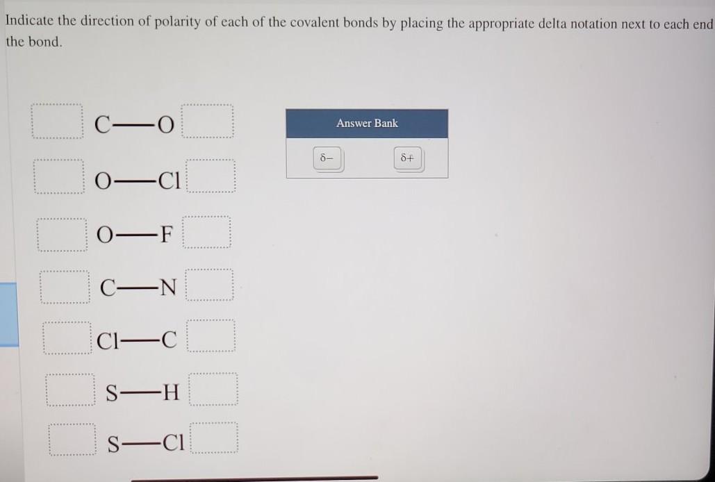 Solved Indicate the direction of polarity of each of the | Chegg.com