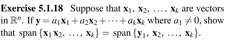 Solved Exercise 5.1.18 ﻿Suppose that x1,x2,dots,xk ﻿are | Chegg.com