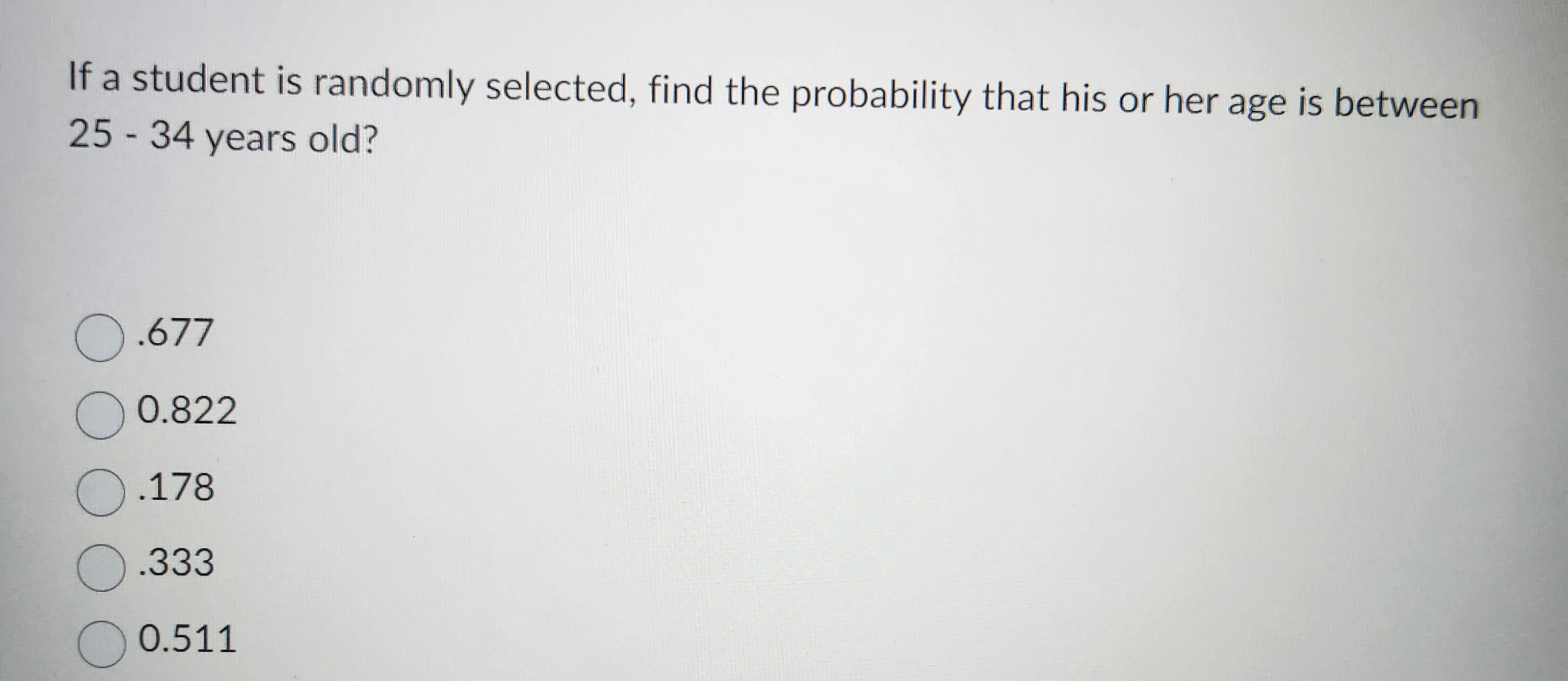 Solved If a student is randomly selected, find the | Chegg.com