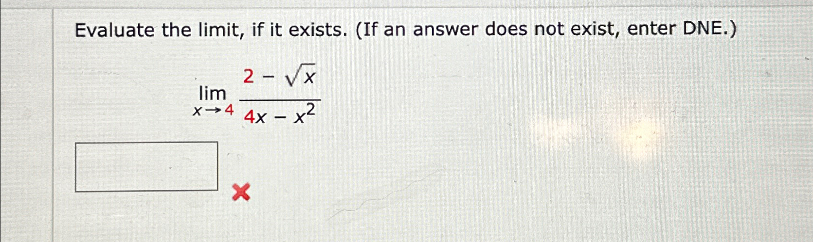 Solved Evaluate the limit, ﻿if it exists. (If an answer does | Chegg.com