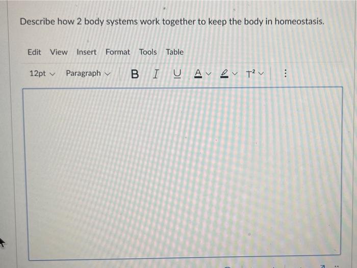 Solved Describe how 2 body systems work together to keep the | Chegg.com