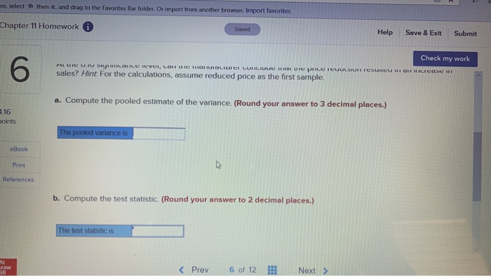 Solved Chapter 11 Homework Saved Help Save & Exit Submit | Chegg.com