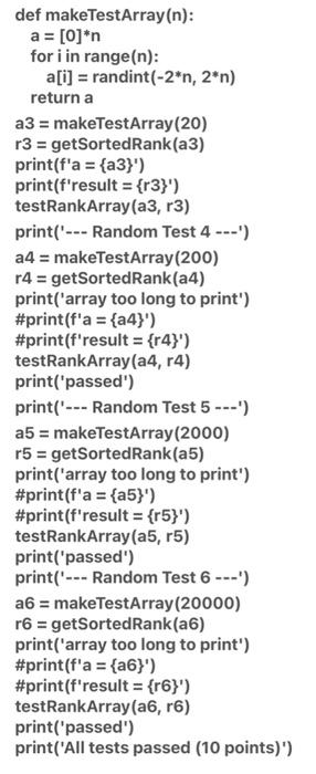 Solved Problem 1 (5 points) Given a Python list/array a: | Chegg.com