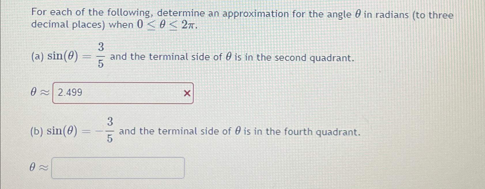 Solved For each of the following, determine an approximation | Chegg.com
