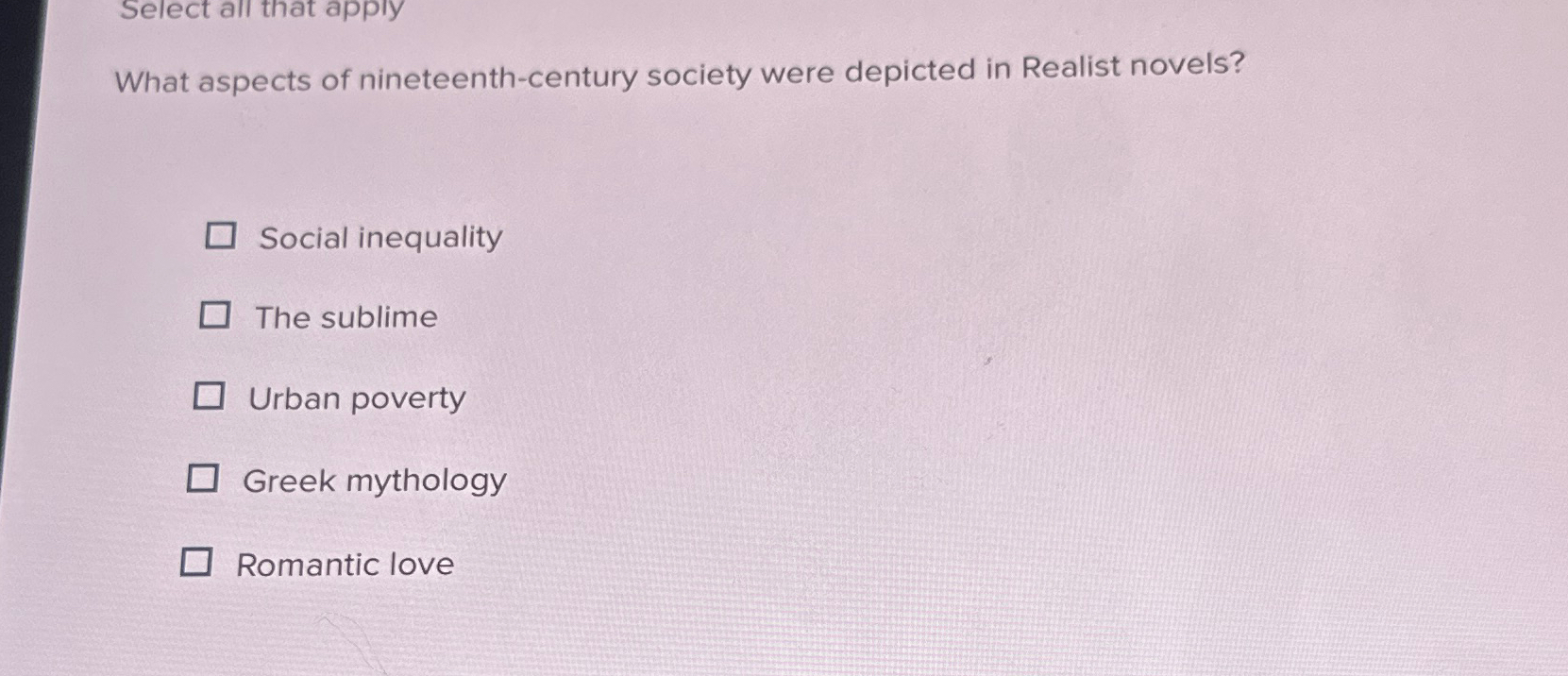 Solved Select all that applyWhat aspects of | Chegg.com