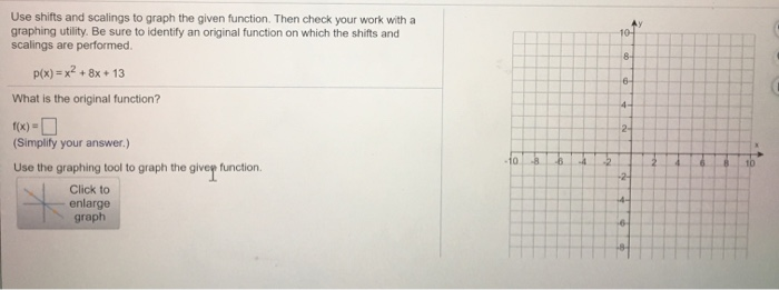 Solved Use shifts and scalings to graph the given function. | Chegg.com