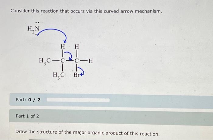 Solved Consider this reaction that occurs via this curved | Chegg.com