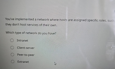 Solved You've implemented a network where hosts are assigned | Chegg.com