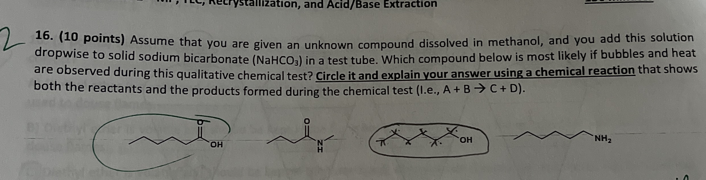 Solved Assume that you are given an unknown compound | Chegg.com