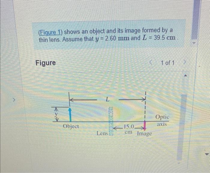 Solved (Figure 1) shows an object and its image formed by a | Chegg.com