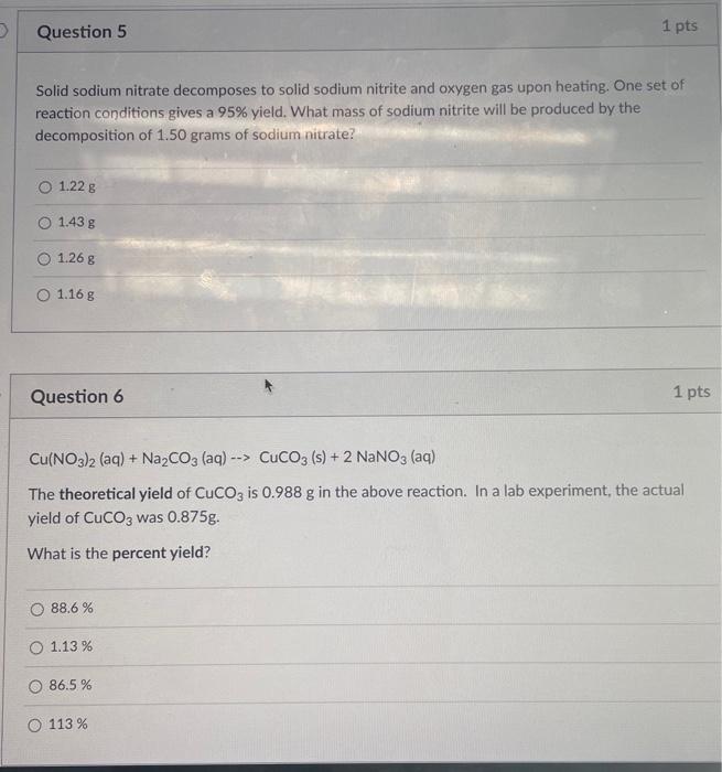 Solved Solid sodium nitrate decomposes to solid sodium | Chegg.com
