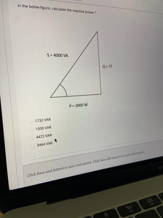 Solved In the below figure, calculate the reactive power ? S | Chegg.com