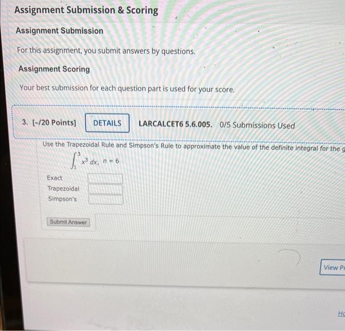 Solved Assignment Submission & Scoring Assignment Submission | Chegg.com