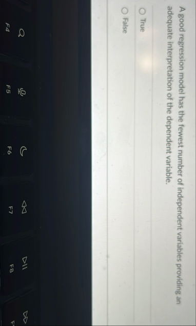 Solved A good regression model has the fewest number of | Chegg.com