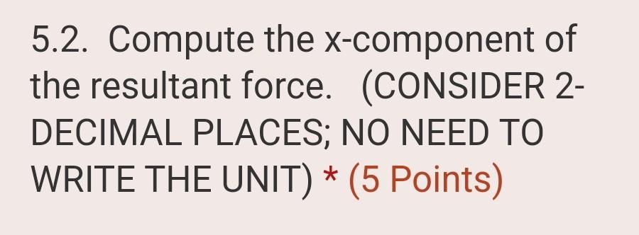 Solved Problem 5. Three concurrent forces are shown in the | Chegg.com