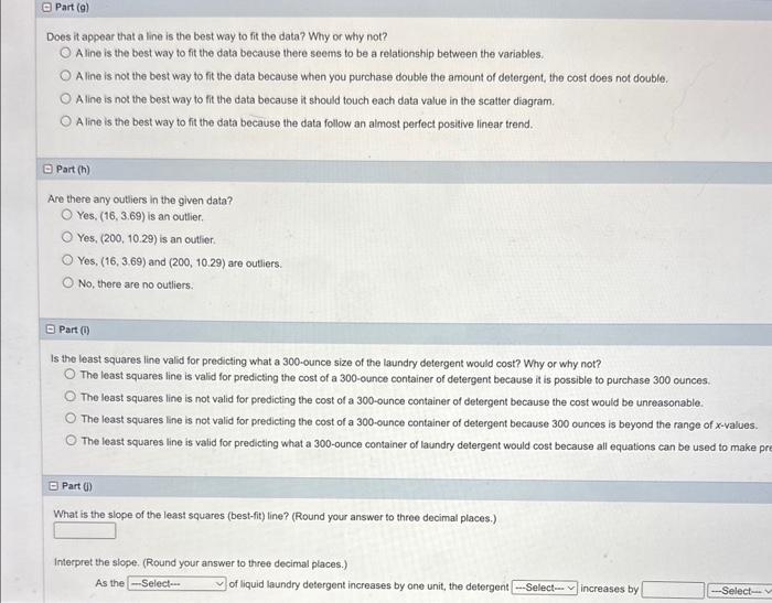 Solved Part (a) Using "size" as the independent variable and | Chegg.com