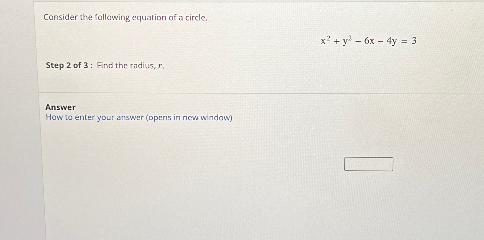Solved Consider the following equation of a | Chegg.com
