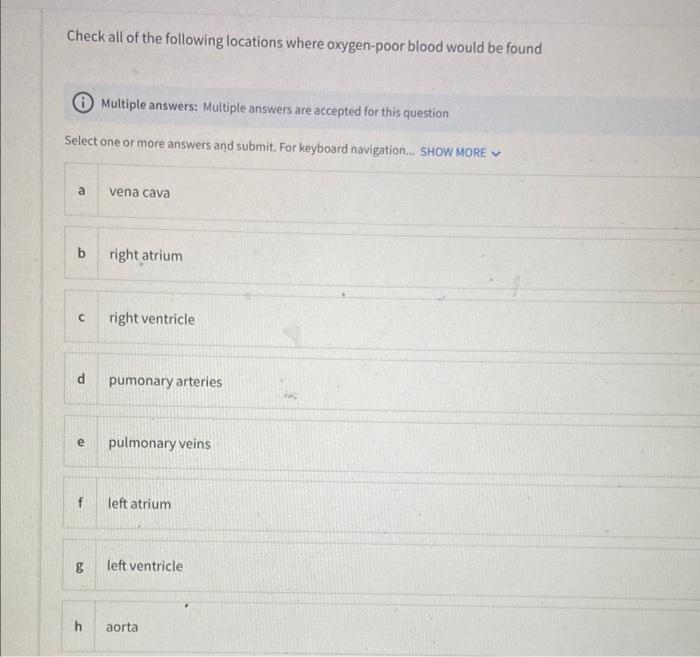 Solved Check all of the following locations where | Chegg.com