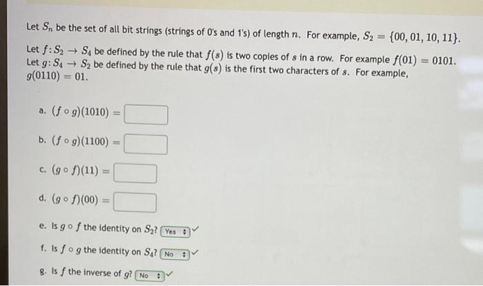 Solved Let S Be The Set Of All Bit Strings Strings Of Os 8950