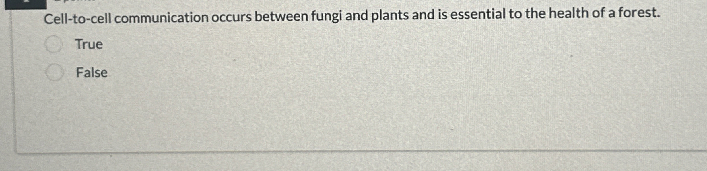 Solved Cell-to-cell communication occurs between fungi and | Chegg.com