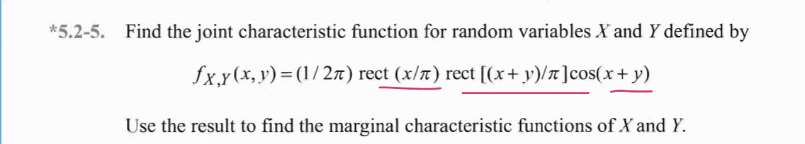Solved *5.2-5. ﻿Find the joint characteristic function for | Chegg.com