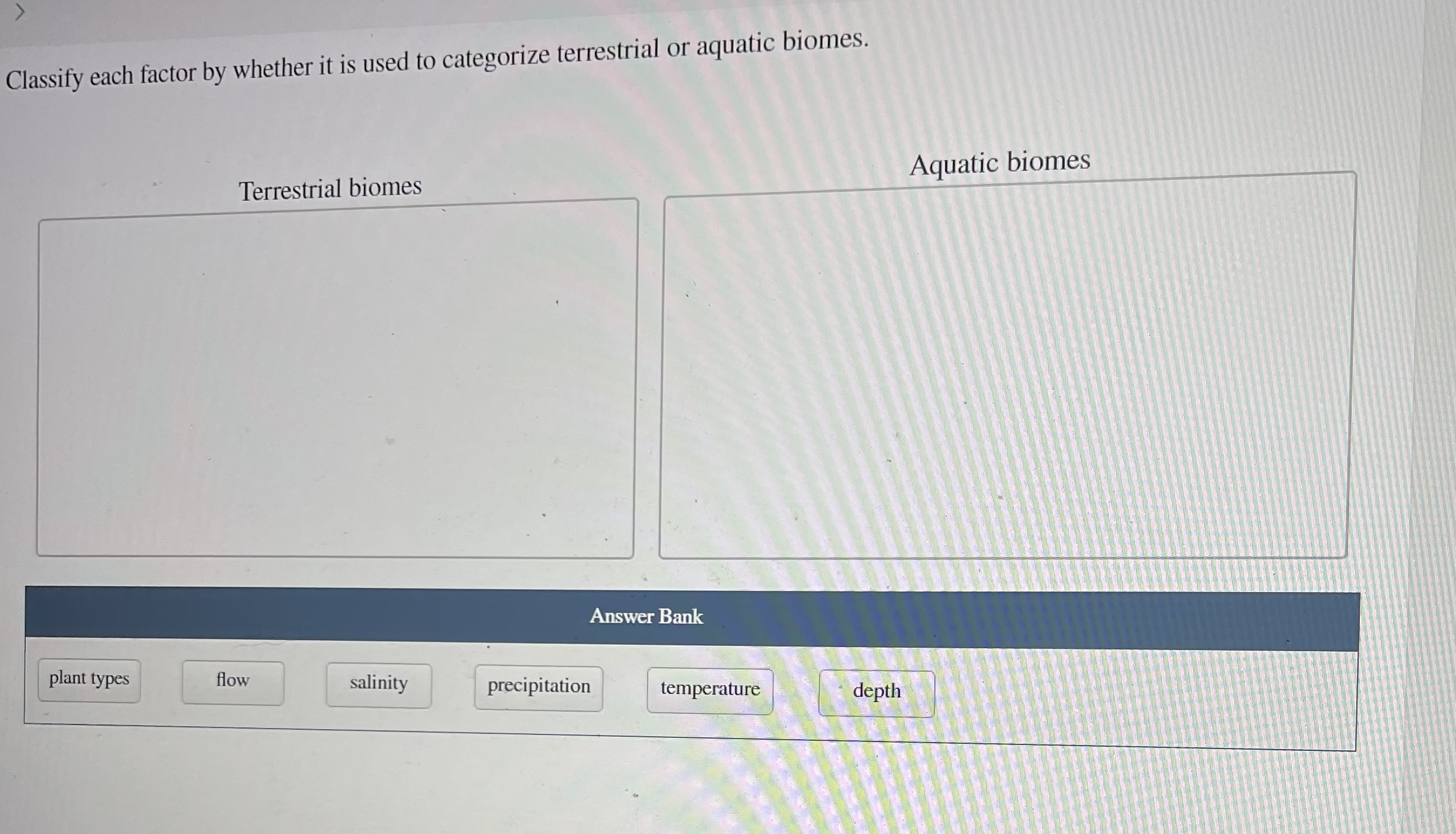 Classify each factor by whether it is used to | Chegg.com