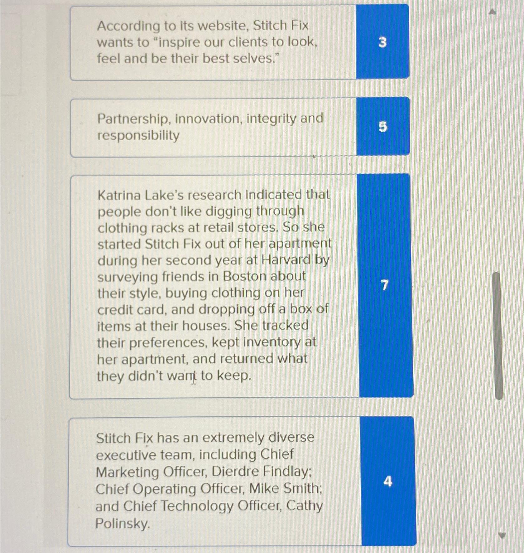 Solved Company'sComments from Products, Services, and | Chegg.com