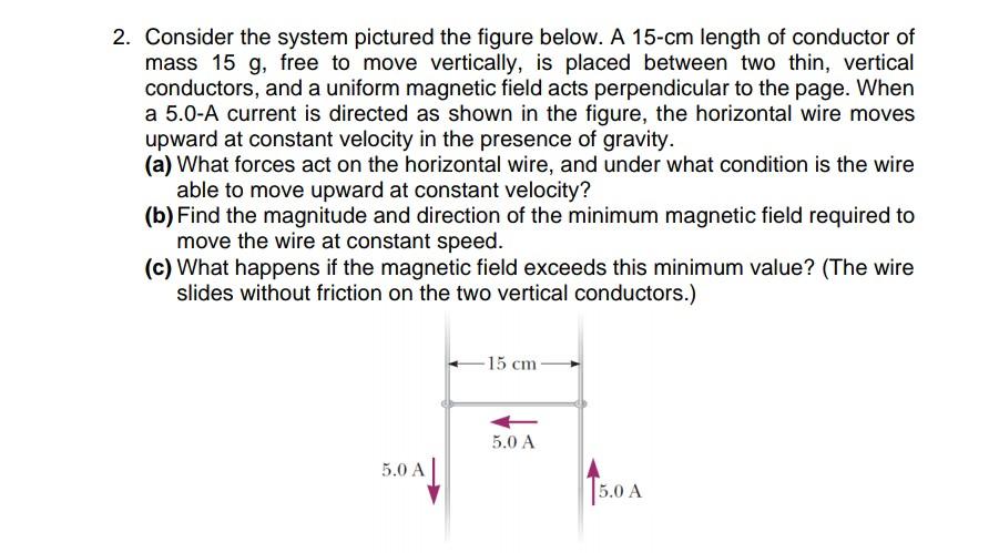 Solved 2. Consider the system pictured the figure below. A | Chegg.com