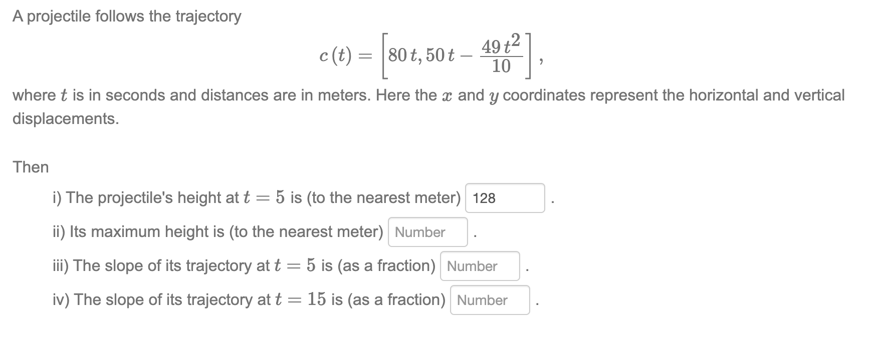 Solved A projectile follows the | Chegg.com